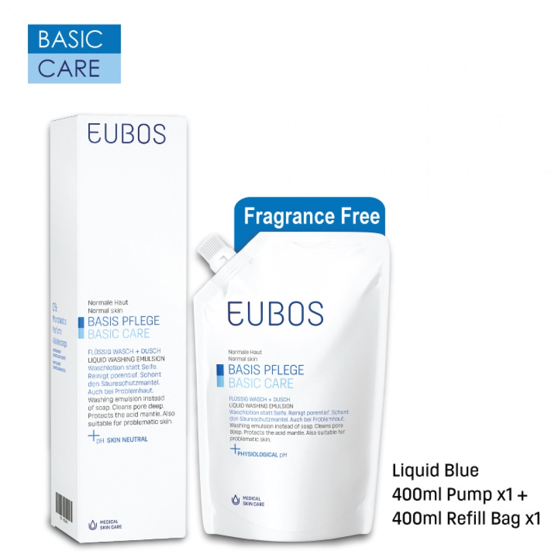 LIQUID (B) WASHING EMUL 400ML+400ML REFILL PACK