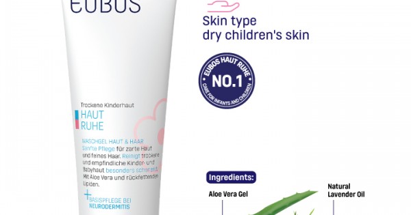EUBOS BABY CLEANSING GEL SKIN & HAIR 125ML