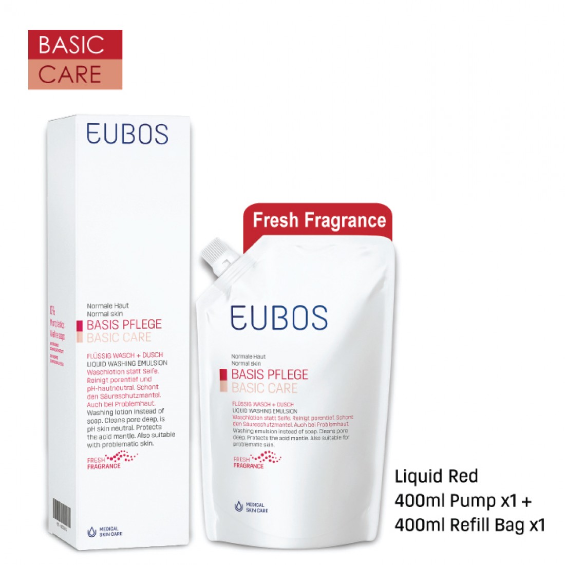 LIQUID (R) WASHING EMUL 400ML+400ML REFILL PACK