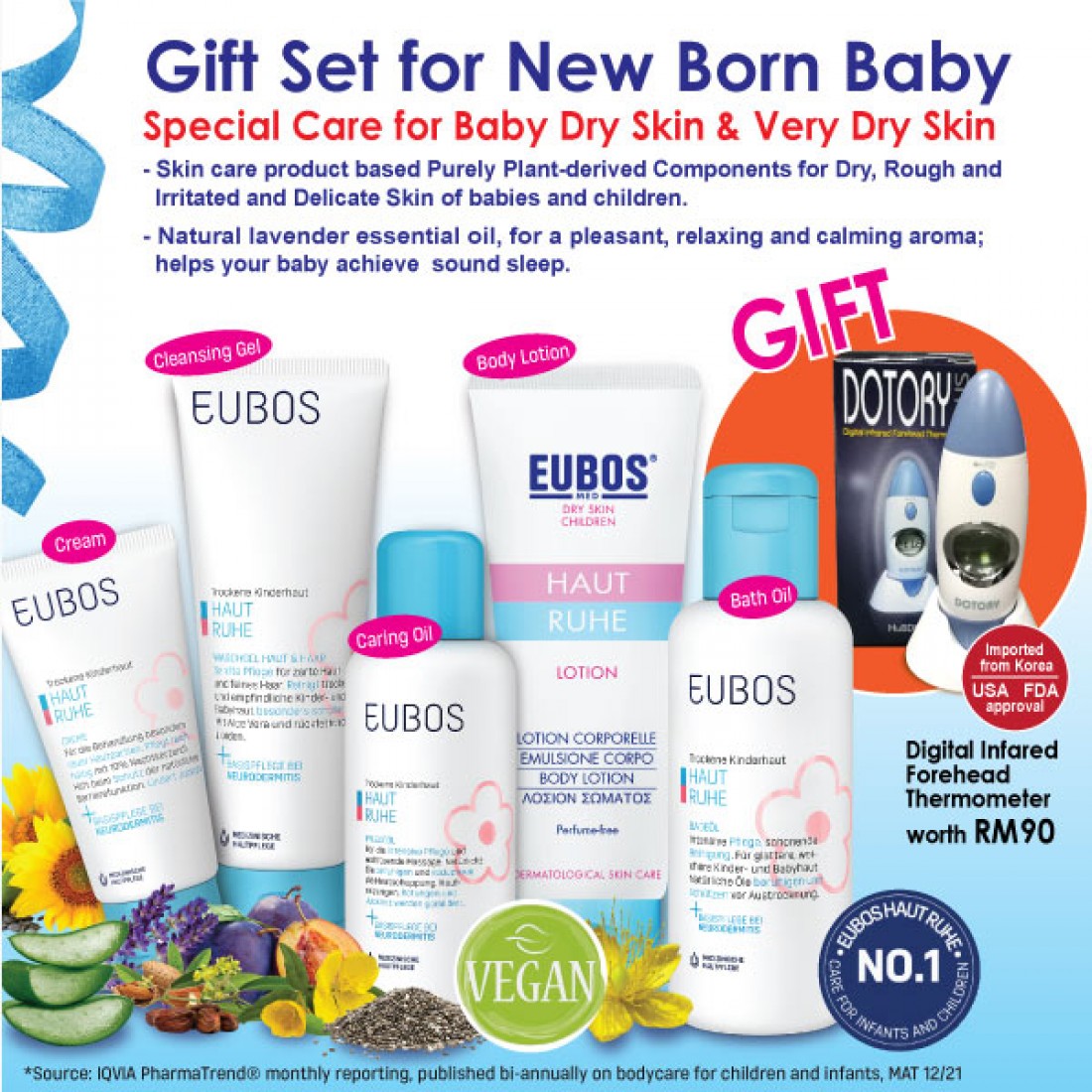 EUBOS HAUT RUHE GIFT SET FOR NEW BORN
