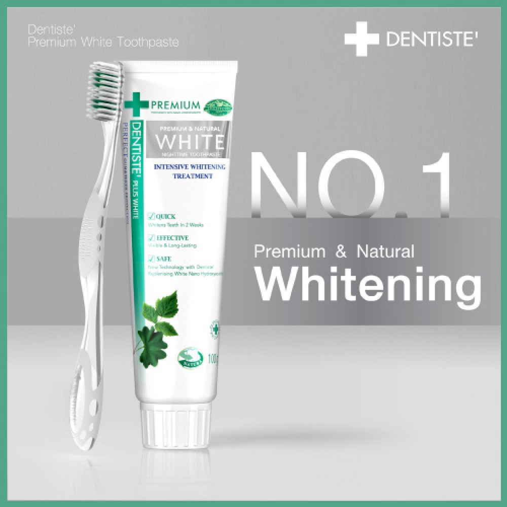 Dentiste' Premium and Natural White Toothpaste Tube_100g